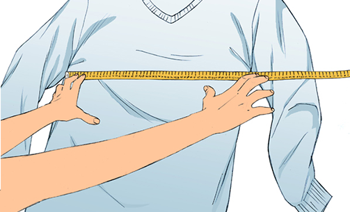 How To Measure a Sweater